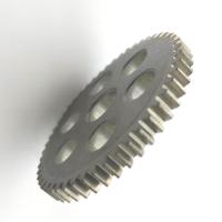 China Oiled Sintered Metal Gears , 50 Tooth Spur Gear For Cutting Papers Machine for sale