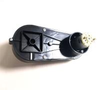 China 10W 1000rpm Electric Toy Car Gearbox Black Color For Three Wheeled Motorcycle for sale