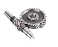 China Cylindrical Metal Worm Gear Shaft High Torque With Machining for sale