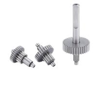 China Customized precision gears 0.1-1.5 module high-precision gear shaft small module double gear processing custom for sale