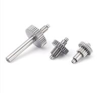 China Customized precision gears 0.1-1.5 module high-precision gear shaft small module double gear processing custom for sale