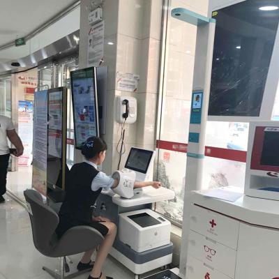 China Medical Clinic Health Check Kiosk Weight Scale Touch Screen Blood Pressure for sale