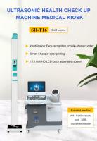China Hospital Lcd Health Check Kiosk 210 cm Temperature Scanning Touch Screen Self Service for sale