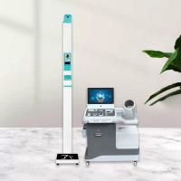 China Intelligent Health Check Kiosk MultiFunctional Digital Height Weight Scale With Printer for sale