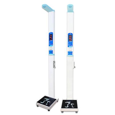 China Coin Operated Ultrasonic Height Weight bmi Scale with Printer for sale