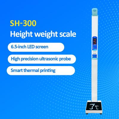 China LED Display Weight Height Human Measurement Scale With Printer For Supermarkets for sale