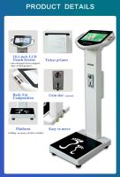 China RS232 Coin Operated BMI Ultrasonic Digital Medical Body Fat Analysis Machine Sh-100T for sale