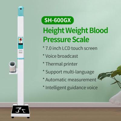 China BMI Weighing Scale With Height Measurement Blood Pressure Testing AC110V for sale