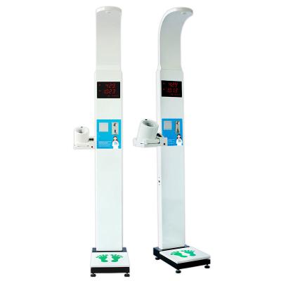 China Shanghe Coin Operated Pharmacy Bmi Height Weight Blood Pressure Measuring Scale for sale