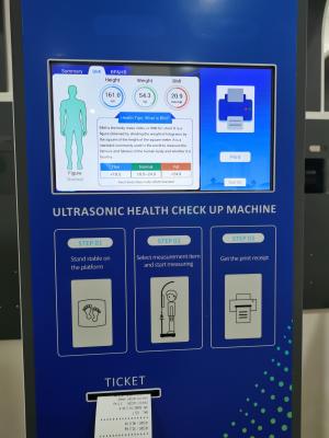 China Bluetooth BMI Ultrasonic Height Weight Scale Omron Blood Pressure Machine For Pharmacy for sale