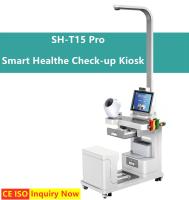 China SH-T15 Pro Manufacturer Price Health Care Body Checkup Telemedicine Kiosk Height Weight Body Fat Scale Station for sale