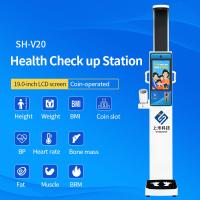 China SH-V20 Coin Operated Blood Pressure Machine Body Composition Scanner with Thermal Printer for sale