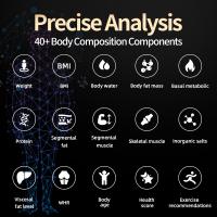 China Body Nutrition Analyzer Scanner Segmental Body Composition Analyzer 8-Electrode BIA Fat Percentage Fitness Machine for sale