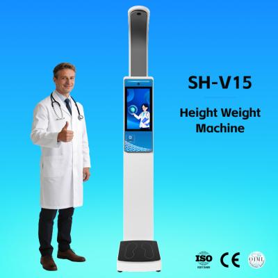 China Ultrasonic Electronic Balance Bmi Measuring Pharmacy Hospitals Digital Height Weight Scale for Human with Printer for sale
