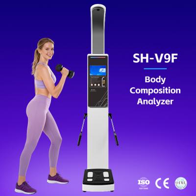 China SH-V9F Gym Use 8 Electrodes Digital Weighing Scale Body Composition Analysis Machine for sale