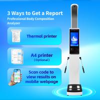 China Body BMI Measuring and Human Body element Detection Body Composition Analyzer With Printer Fat Analyzing Machine for sale