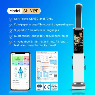 China Hotsale Body Composition Analyzer for Gym and Home Use Analyzer Machine Bioelectrical Impedance with Thermal Printer for sale