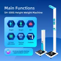 China SH-300G Medical Weight and Height Scale Ultrasonic Measurement Height and Weight Machine for Healthcare Center Pharmacy for sale