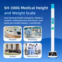 China SH-300G Medical Weight and Height Scale Ultrasonic Measurement Height and Weight Machine for Healthcare Center Pharmacy for sale