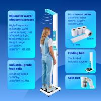 China Digital Weighing Scale BMI Machine Coin Operated Height Weight Machine for sale