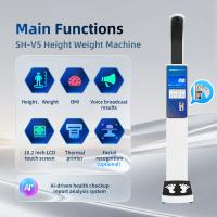 China SH-V5 Digital Mobile Measuring Equipment Height Weight BMI Scale Machine for sale