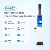 China Advanced 19 Inch Android Advertising Multi Parameters Health Kiosk BMI Machine Body Height Weight Scale for Hospital for sale