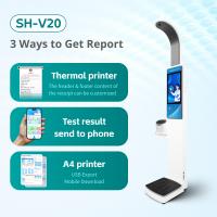 China Advanced 19 Inch Android Advertising Multi Parameters Health Kiosk BMI Machine Body Height Weight Scale for Hospital for sale