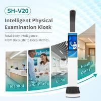 China Advanced 19 Inch Android Advertising Multi Parameters Health Kiosk BMI Machine Body Height Weight Scale for Hospital for sale