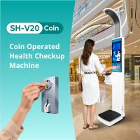 China 19-inch Advertising Screen Multi Functions Coin Operated Body Checking Machine Self Serviced Health Checkup Kiosk for sale