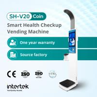 China 19-inch Advertising Screen Multi Functions Coin Operated Body Checking Machine Self Serviced Health Checkup Kiosk for sale