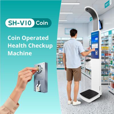 China Coin Operated Scales Height Weight Vending Machine For Pharmacy Body Composition Analyzer for sale