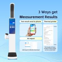 China Advanced 10.2 Inch Touch Screen Customizable Personal Scale Self-Service Kiosk Health Blood Pressure Weight Height Monitor Height Weight Blood Pressure Machine for sale