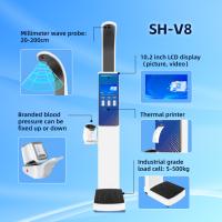 China Advanced 10.2 Inch Touch Screen Customizable Personal Scale Self-Service Kiosk Health Blood Pressure Weight Height Monitor Height Weight Blood Pressure Machine for sale