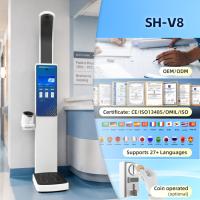 China Advanced 10.2 Inch Touch Screen Customizable Personal Scale Self-Service Kiosk Health Blood Pressure Weight Height Monitor Height Weight Blood Pressure Machine for sale