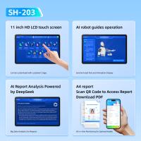 China SH-203 Multifunctional Portable Health Station Community Clinic Portable Kiosk Medical Equipment with 11 Inch LCD Screen for sale