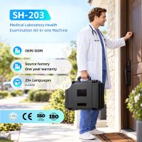 China SH-203 Multifunctional Portable Health Station Community Clinic Portable Kiosk Medical Equipment with 11 Inch LCD Screen for sale