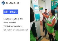 China Fat Analyzer Height Weight BMI Blood Pressure Machine For Body Temperature / Blood Oxygen for sale