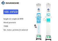 China Physical Examination Height Weight Bmi Machine , Ultrasonic Body Fat Analysis Machine for sale