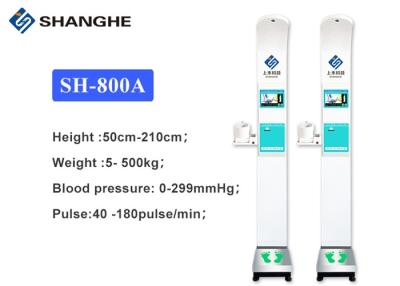China Smart Height Weight BMI Blood Pressure Machine With 10.1 Inches Touch Screen for sale