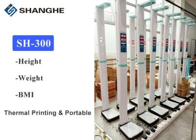 China Flexible To Move BMI Weight Scale Machine With Voice Talking / LED Dispaly for sale