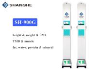 China Body Fat Analyzer Health Check Kiosk With Height Sensor 20 - 210 Cm Height Range for sale
