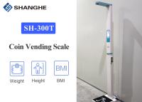 China Coin Operated Ultrasonic Height And Weight Machine Digital Scale For Clinic for sale