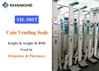 China Smart Bluetooth BMI Body Weight And Height Scale Coin Operated Printing Data for sale