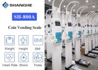 China Coin Operated Medical Height Weight Scales Blood Pressure Scales For Pharmacy for sale