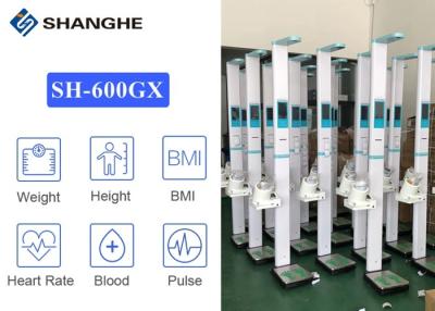 China Blood Pressure Test Hd Lcd Display 500kg Height Weight Scale for sale