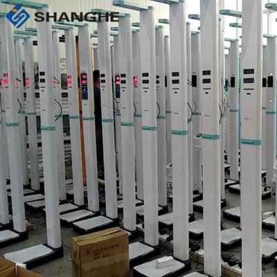 China RS232 200kg Bmi Coin Operated Weight Height Scale for sale