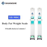 China Gym And Fitness Ultrasonic Pulse 10.1'' Weight And Height Scale for sale