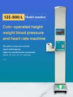 China Automatic BMI Coin Operated Height Weight Scales With Blood Pressure Monitor for sale