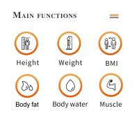 China Ultrasonic Smart Body Fat Analyzer Scale Height Weight 205cm for sale