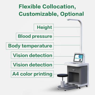 China Blood Pressure Body Fat Composition Healthcare Check In Kiosk Touch Screen for sale